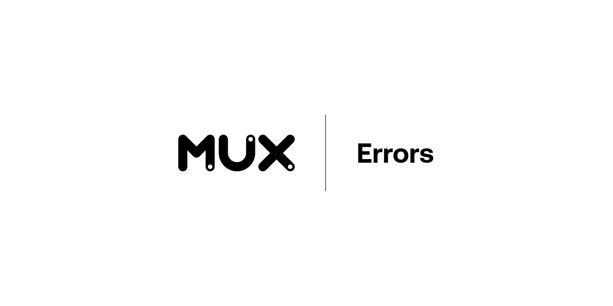 Errors | API Reference