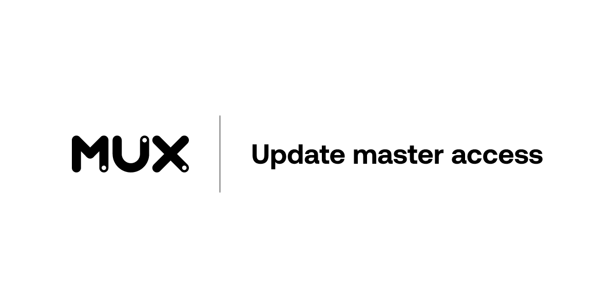 Update master access | API Reference